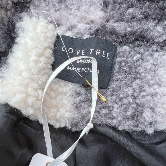 Love Tree | Jackets & Coats | Love Tree Plaid Sherpa Coat Jacket | Poshmark